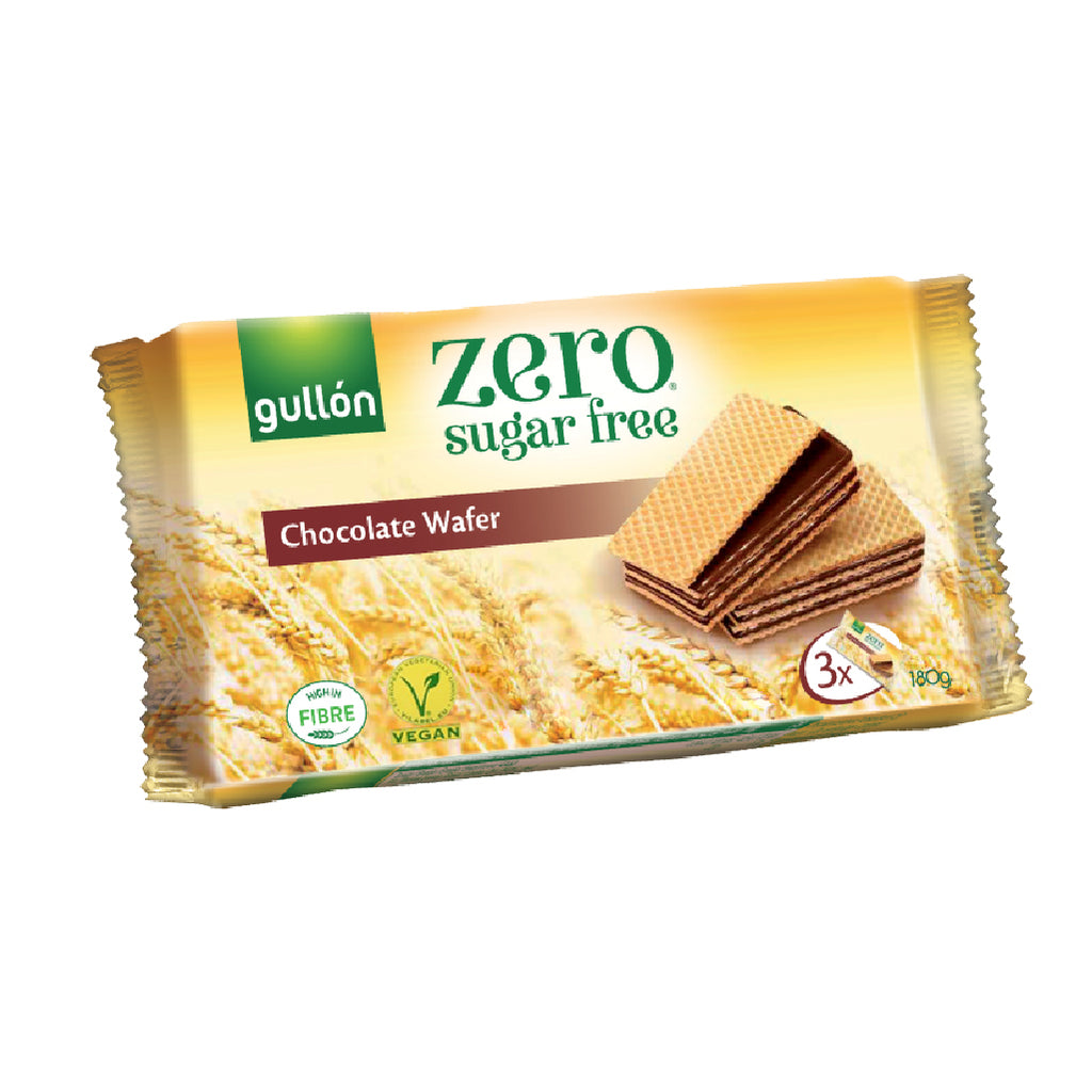 Gullon Zero Sugar Free Chocolate Wafer, 180g