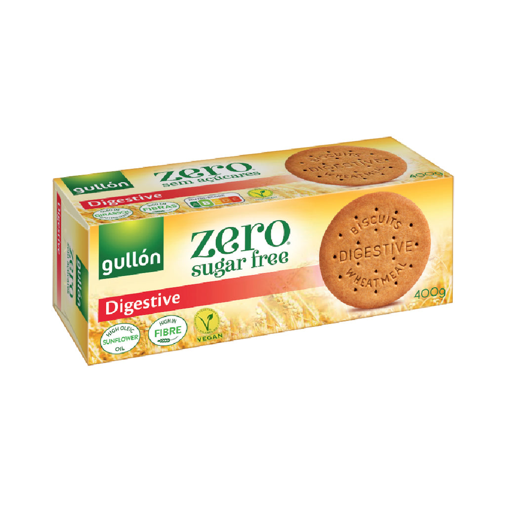 Gullon Zero Sugar Free Digestive Biscuits High Fiber, 400g